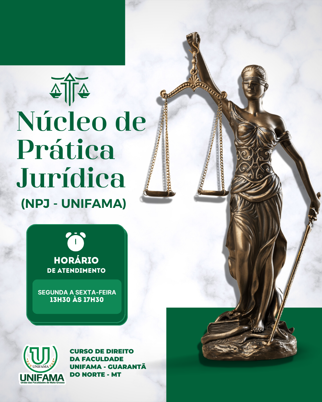 Núcleo de Prática Jurídica (NPJ) da Faculdade UNIFAMA retorna com ...
