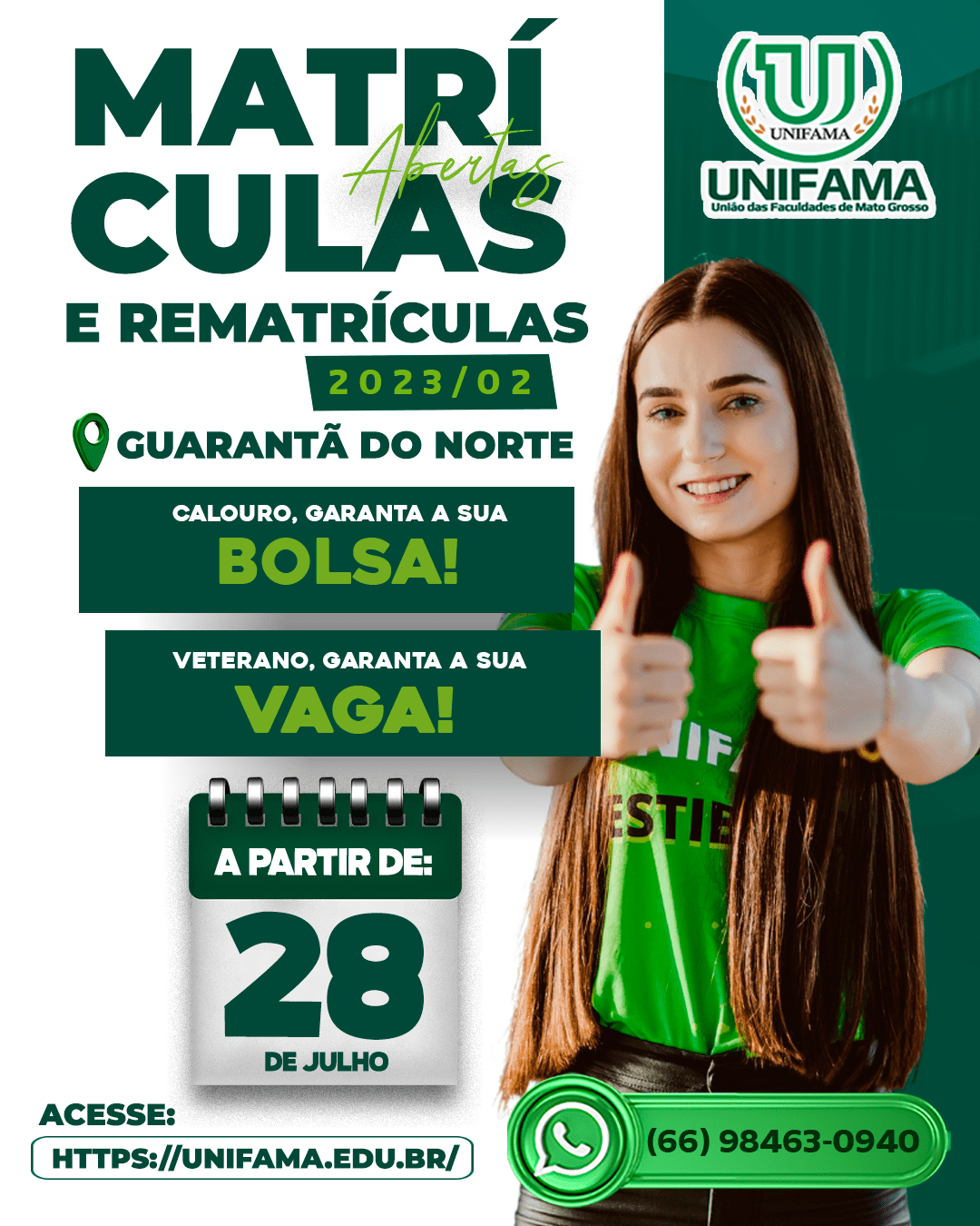Faculdade Unifama Abre O Período De Matrículas E Rematrículas Para O